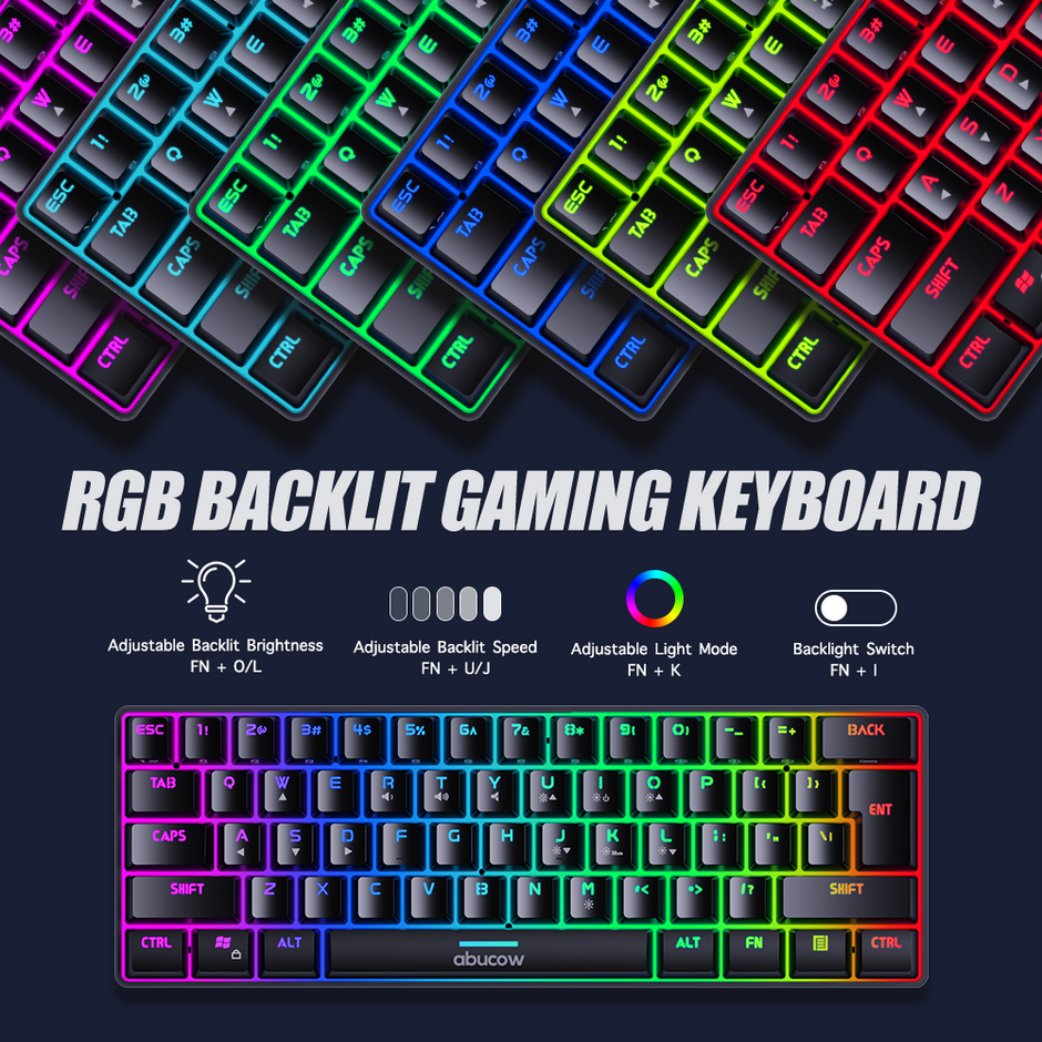 Abucow Electronics. Gaming Keyboard. Mechanical keyboard