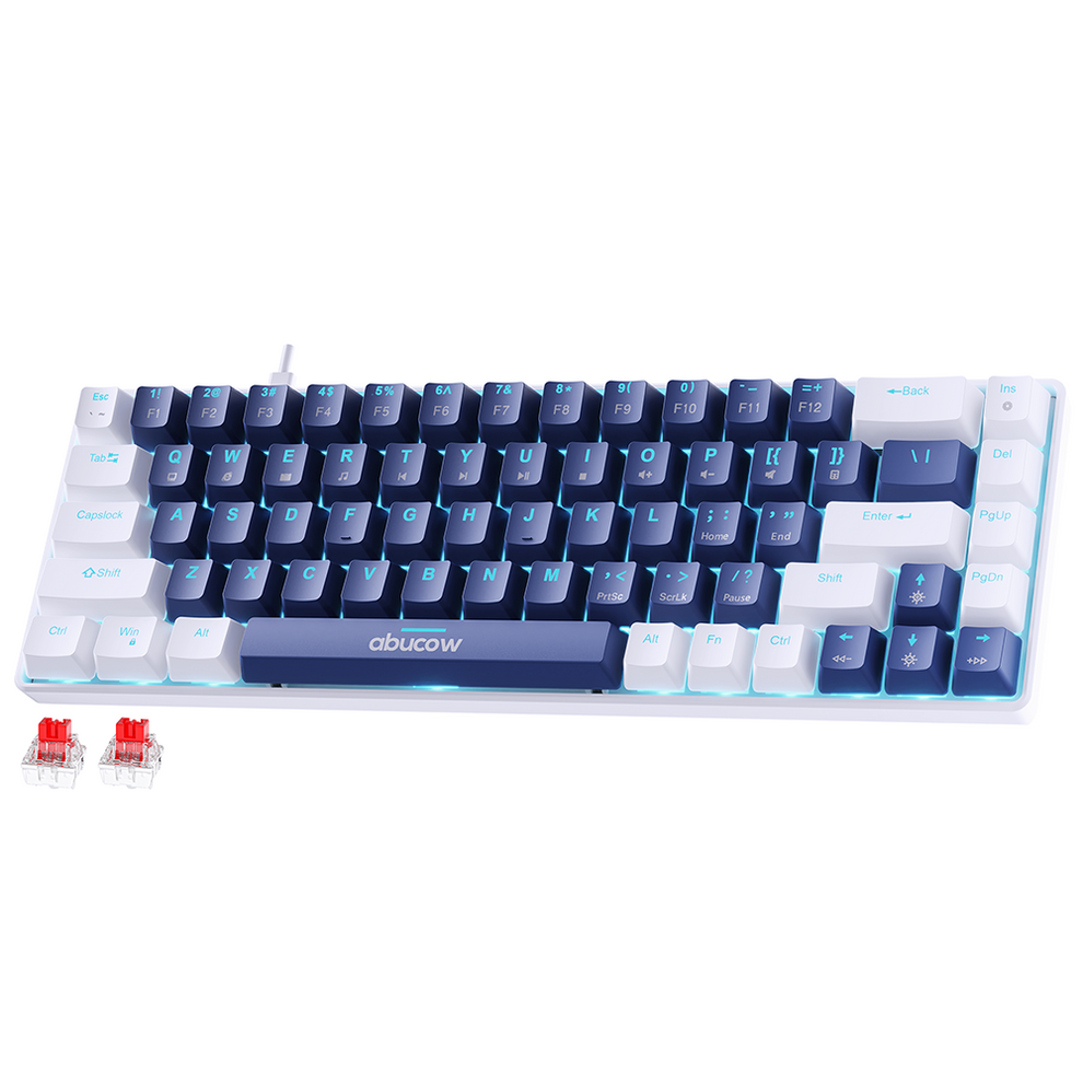 60% Blue Backlit Mechanical Keyboard (SKU:K68-DBW) – Abucow