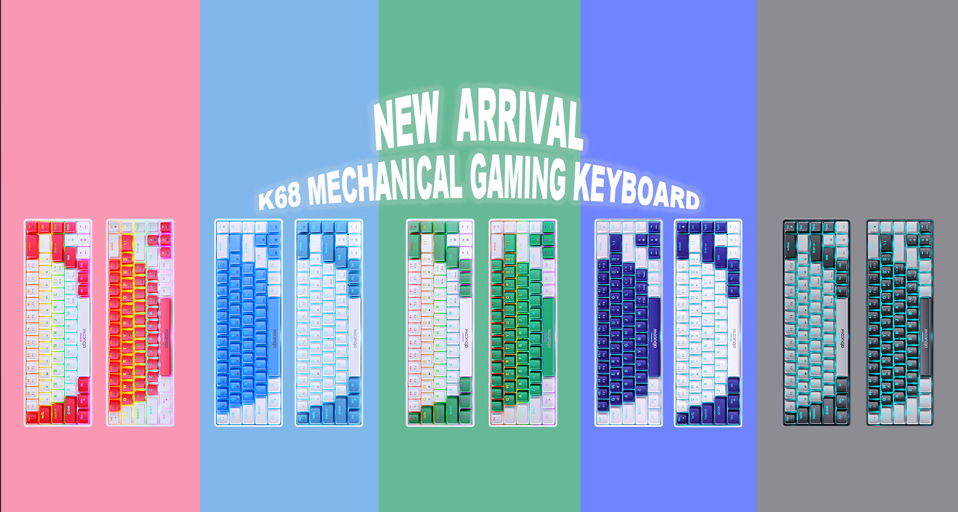 Abucow Gaming Keyboard. Mechanical keyboard